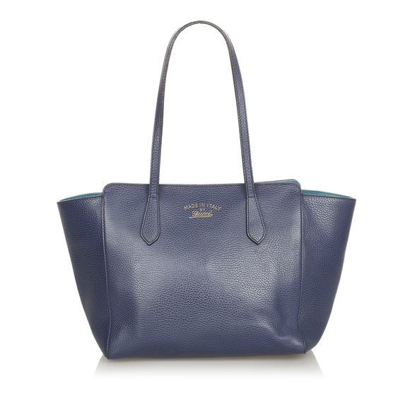 Gucci | Bags | Gucci Swing Leather Tote Bag | Poshmark